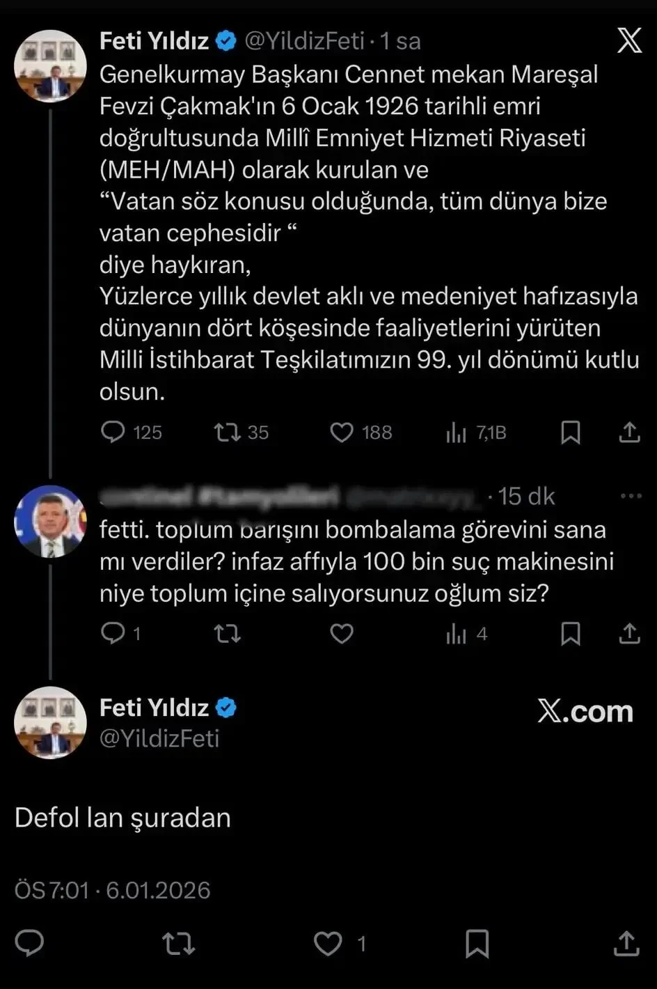 Feti Yıldız'dan 'infaz yasası' eleştirisine sert yanıt - Kimnesoyledi.com